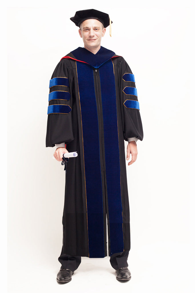 Deluxe Black PhD Regalia – PhinisheD Gown